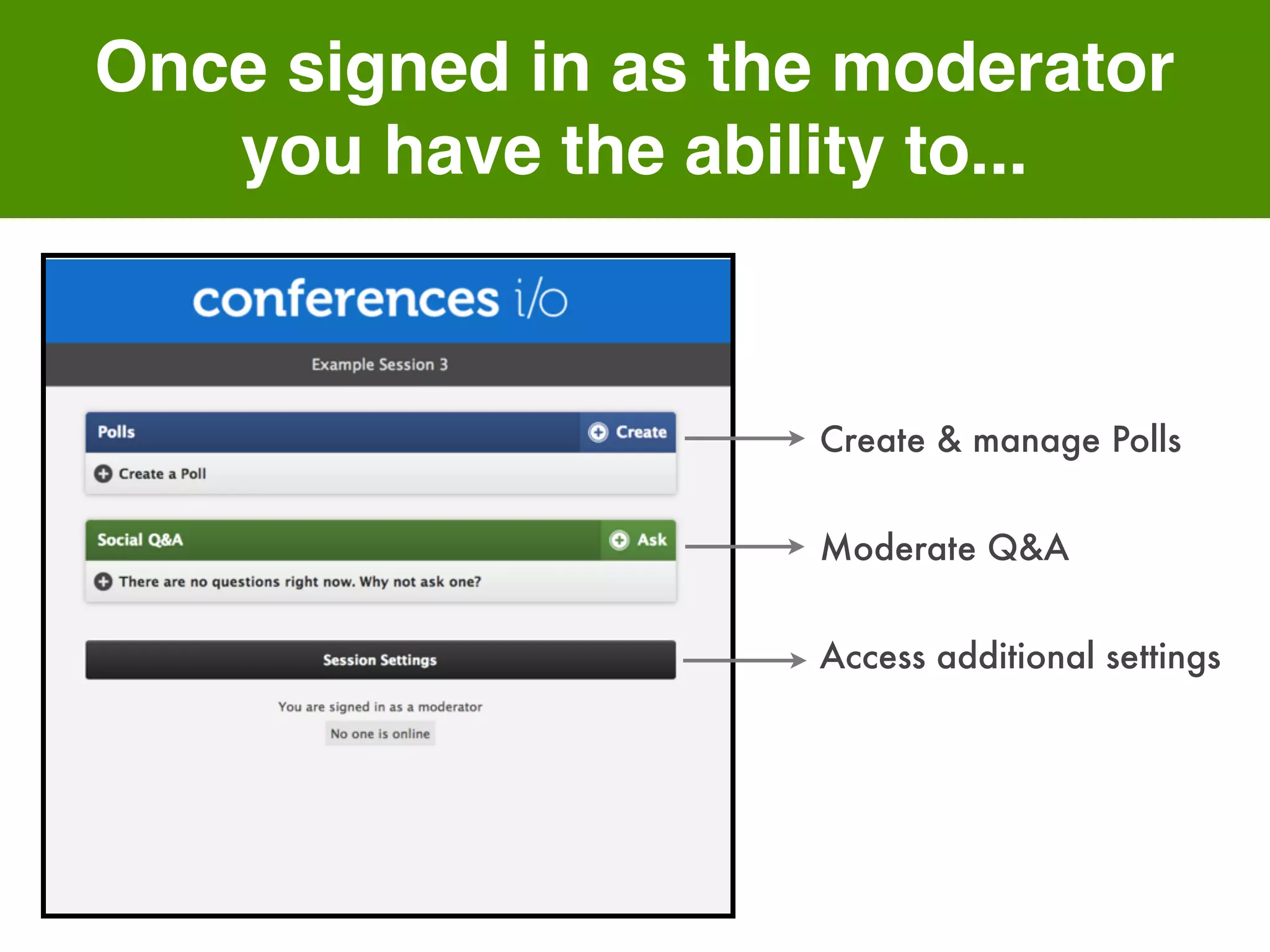 Conferences i/o 3 Minute Getting Started Guide - V2 | PDF