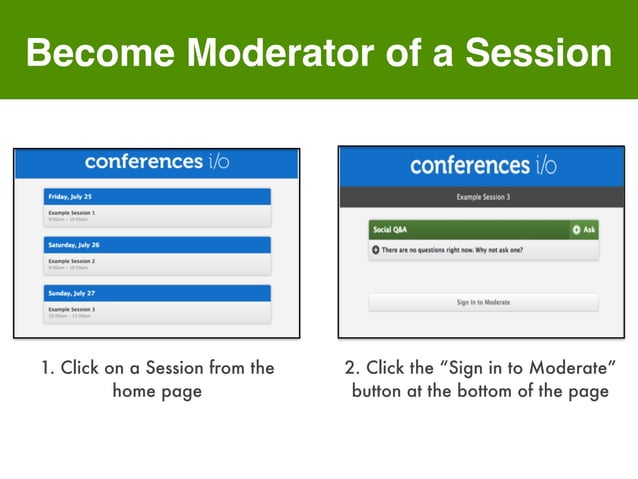 Conferences i/o 3 Minute Getting Started Guide - V2 | PPT