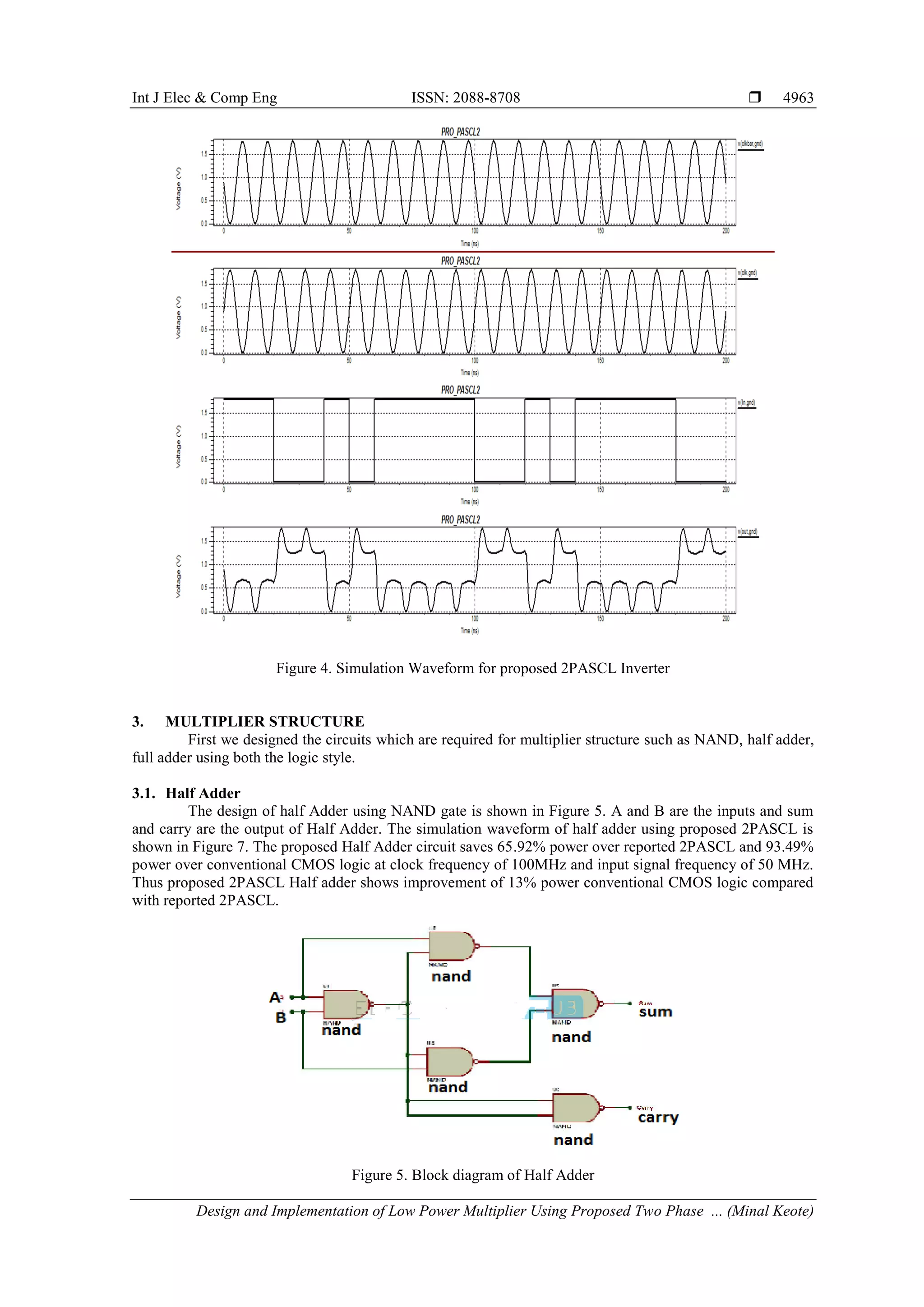 Design and Implementation of Low Power Multiplier Using Proposed Two Phase Clocked Adiabatic ...