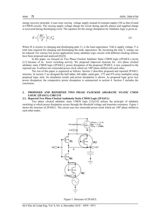 Design and Implementation of Low Power Multiplier Using Proposed Two Phase Clocked Adiabatic ...
