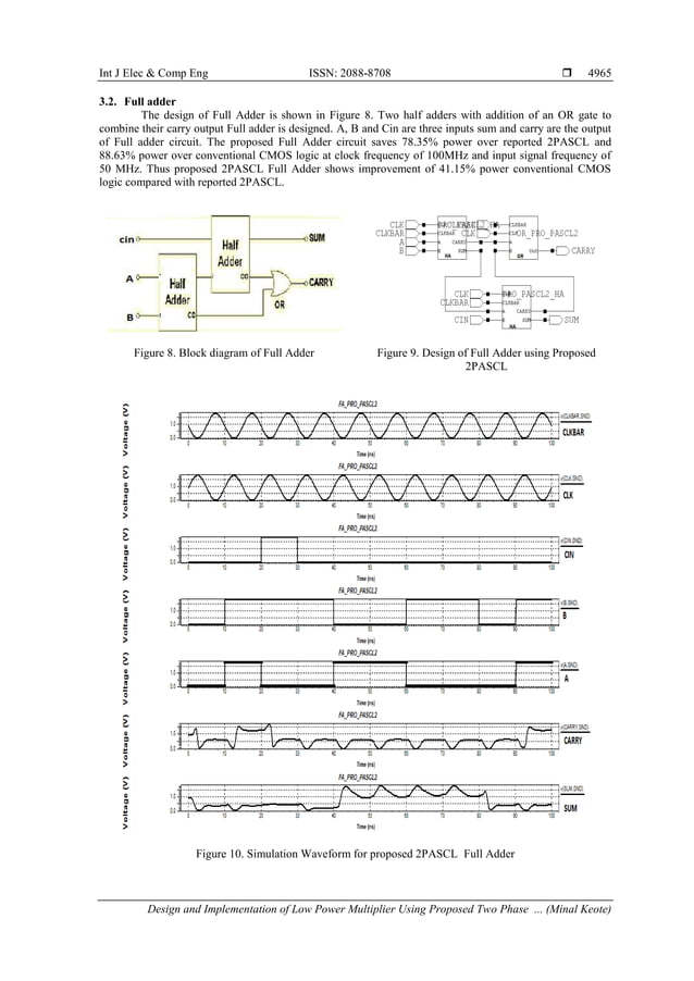 Design and Implementation of Low Power Multiplier Using Proposed Two Phase Clocked Adiabatic ...