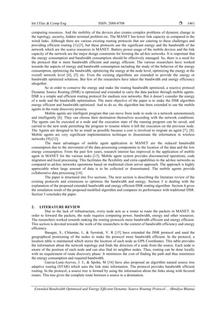 Extended Bandwidth Optimized and Energy Efficient Dynamic Source Routing Protocol in Mobile Ad ...