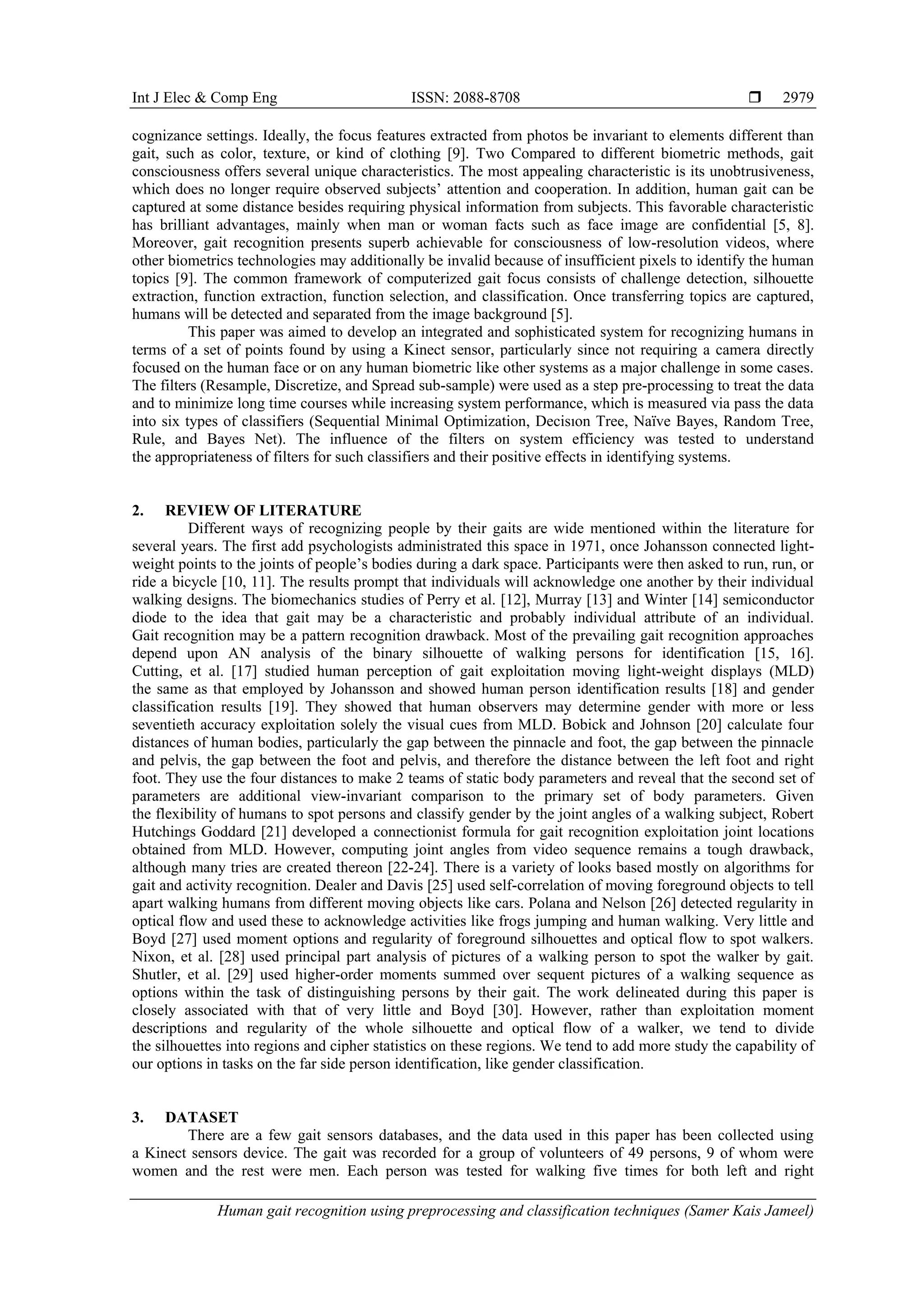 Human Gait Recognition Using Preprocessing And Classification Techniques Pdf