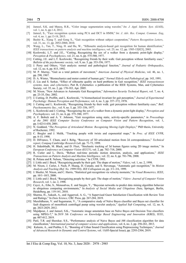 Human gait recognition using preprocessing and classification techniques | PDF
