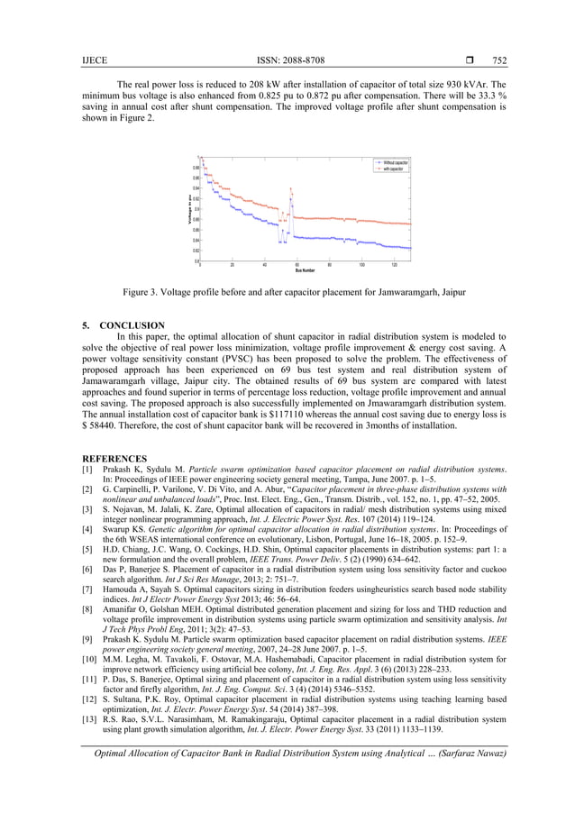 Optimal Allocation of Capacitor Bank in Radial Distribution System using Analytical Approach ...