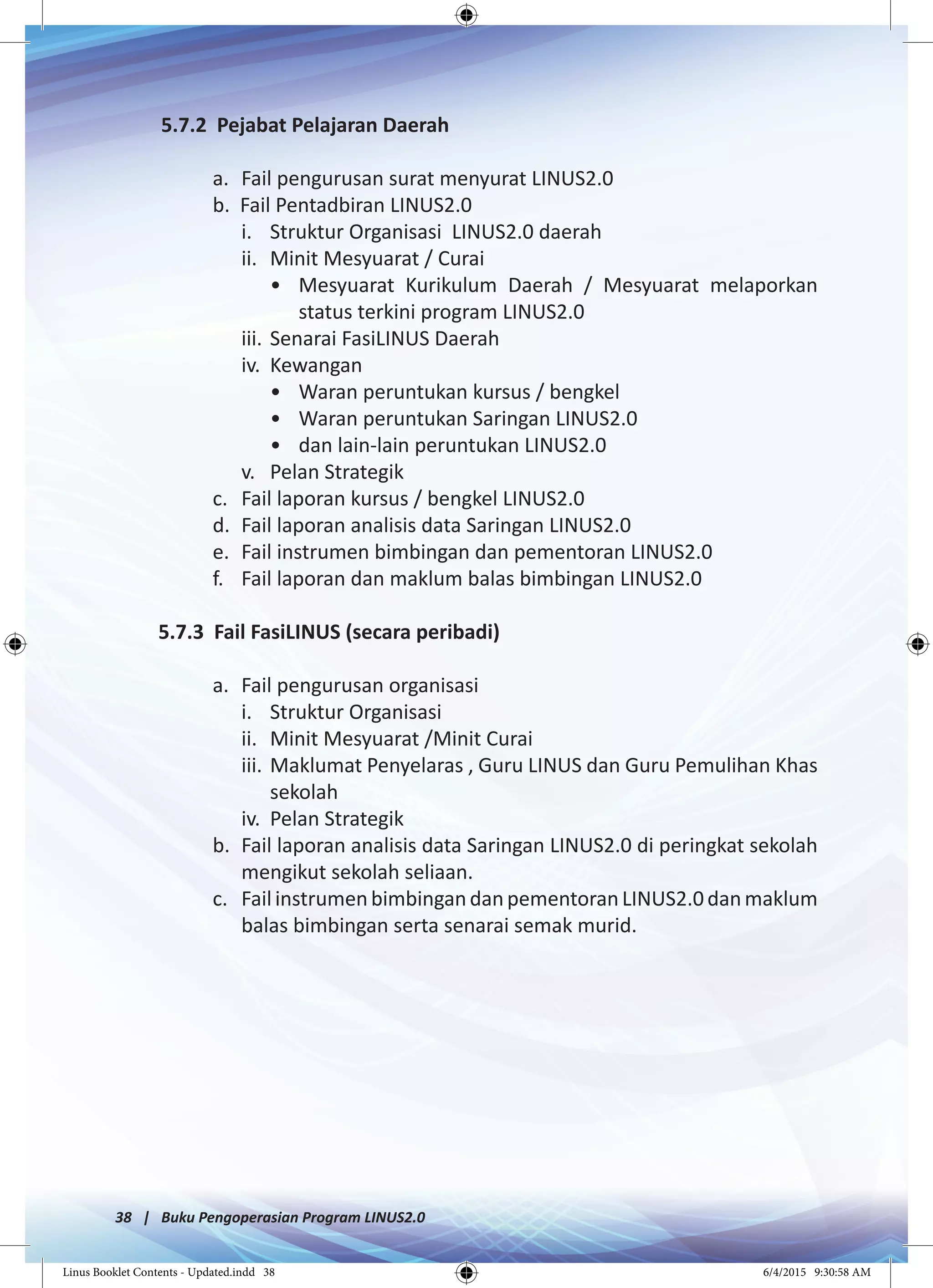 Buku Pengoperasian LINUS2.0 | PDF