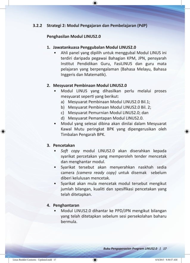 Buku Pengoperasian LINUS2.0 | PDF