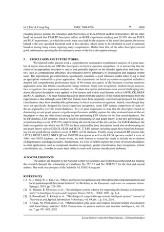 Local feature extraction based facial emotion recognition: A survey | PDF