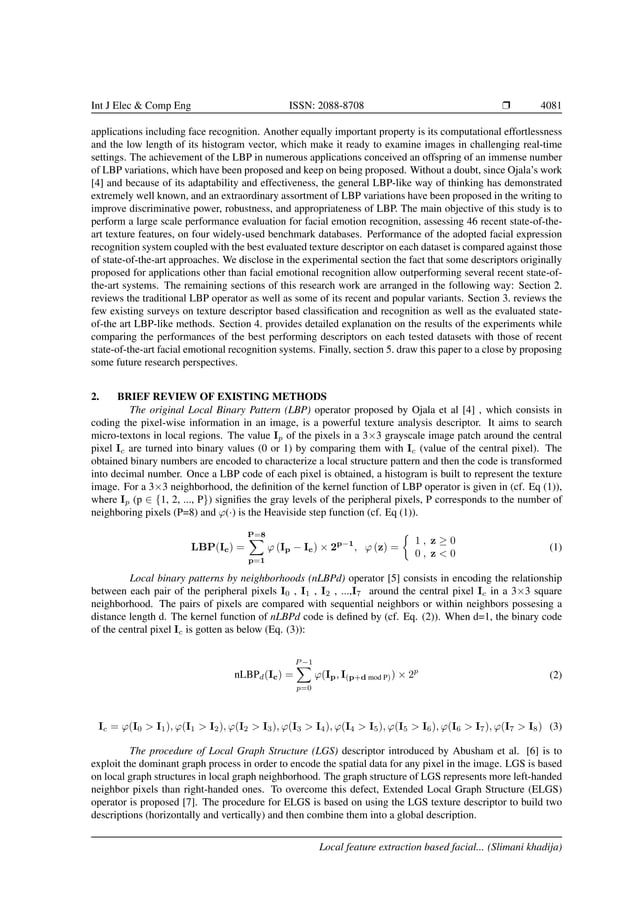 Local feature extraction based facial emotion recognition: A survey | PDF Local feature extraction based facial emotion recognition: A survey | PDF