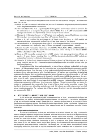 Local feature extraction based facial emotion recognition: A survey | PDF