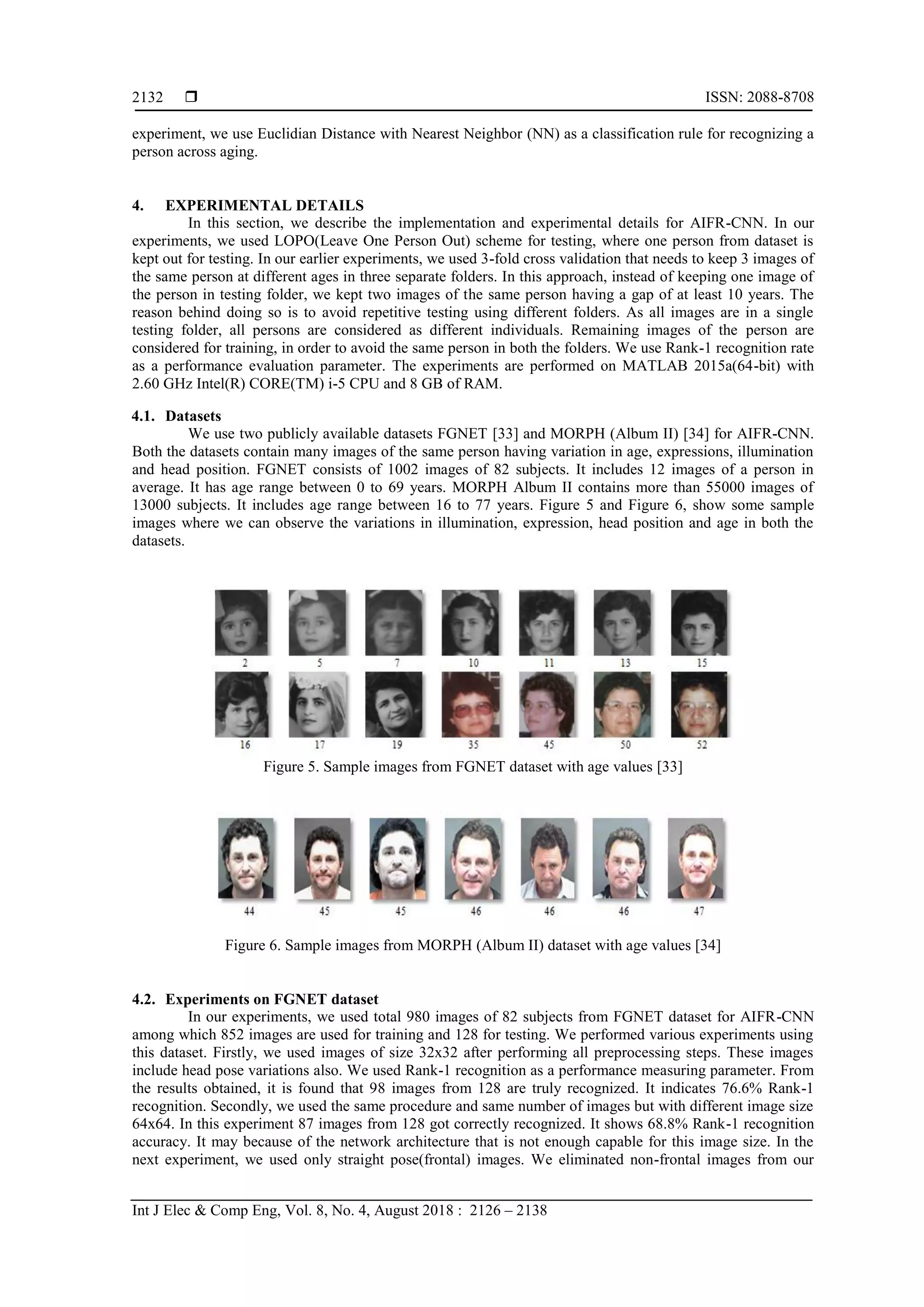 Age Invariant Face Recognition using Convolutional Neural Network | PDF