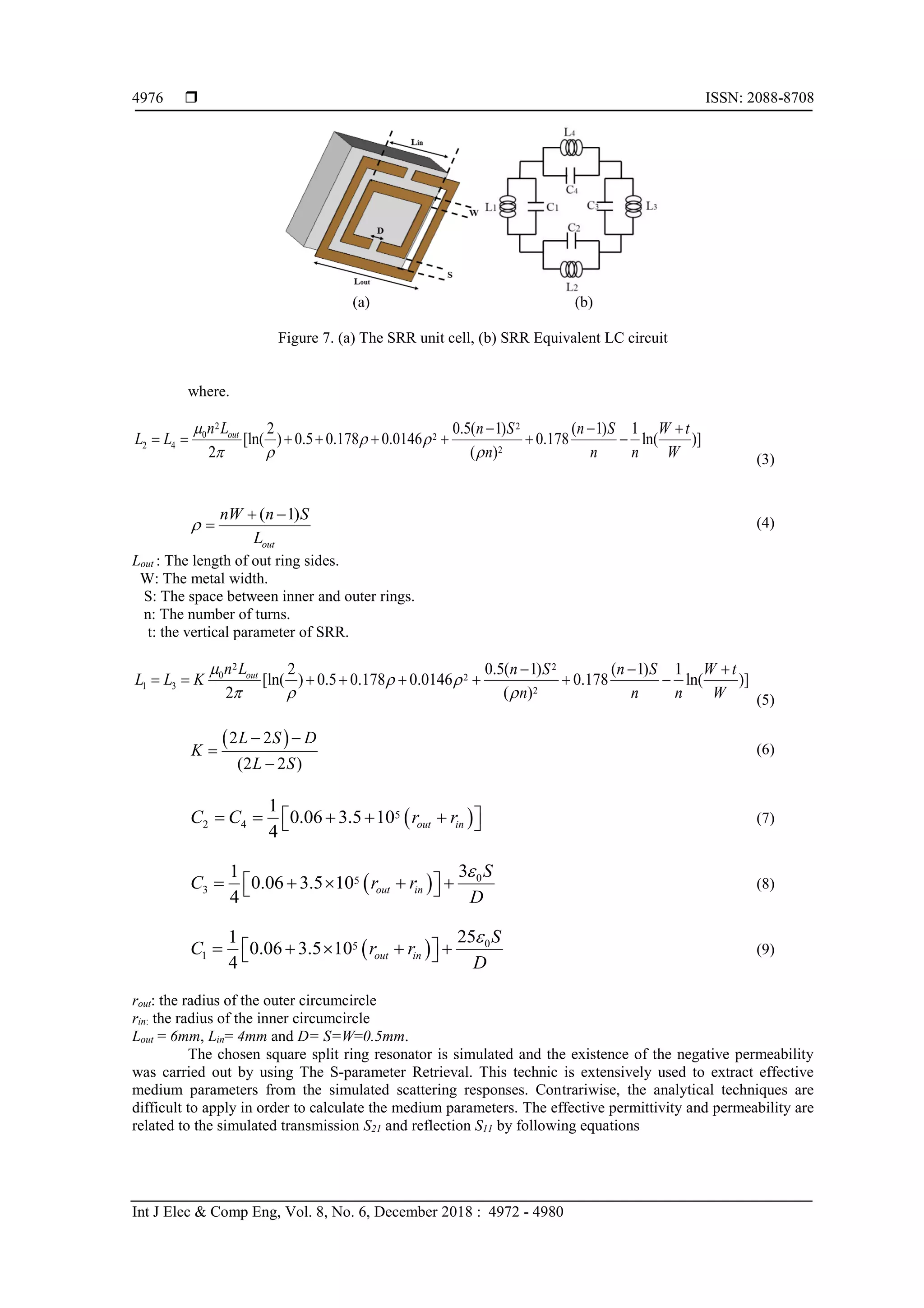 A Compact Planar Low-Pass Filter Based on SRRMetamaterial | PDF