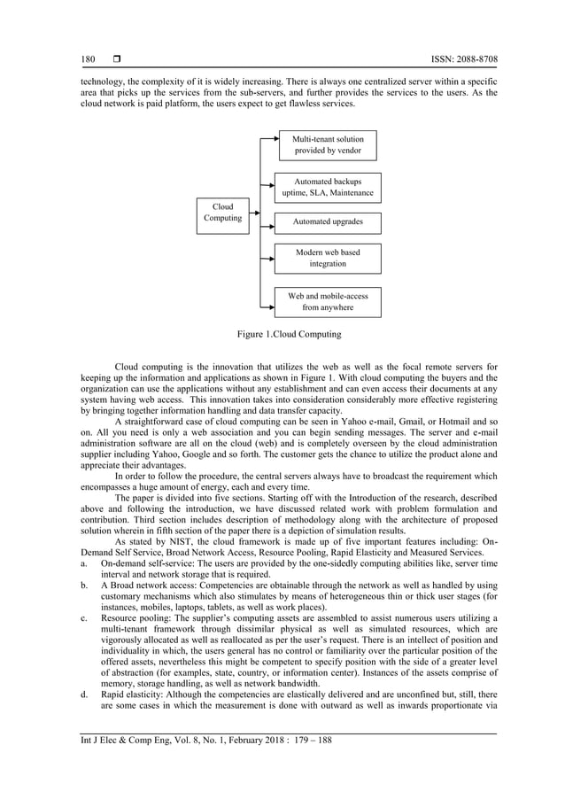 An Efficient Cloud Scheduling Algorithm for the Conservation of Energy through Broadcasting | PDF