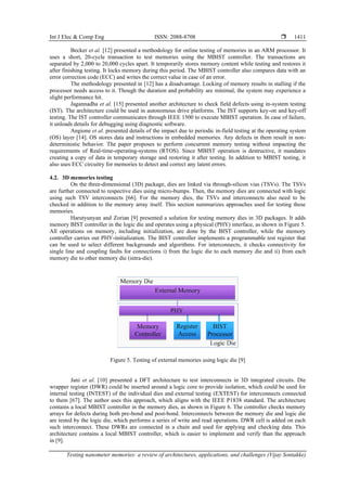 Testing nanometer memories: a review of architectures, applications ...