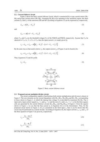 1.5-V CMOS Current Multiplier/Divider | PDF
