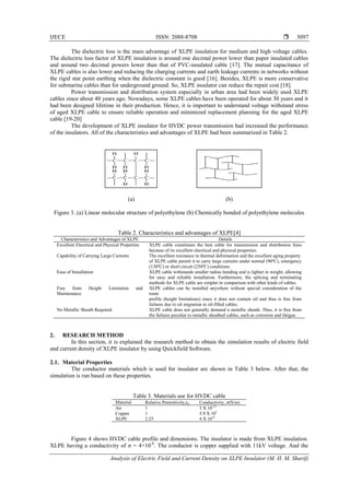 Analysis of Electric Field and Current Density on XLPE Insulator | PDF