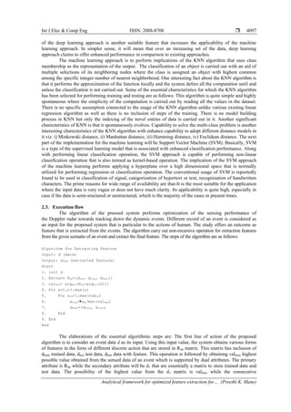 Analytical framework for optimized feature extraction for upgrading occupancy sensing performance