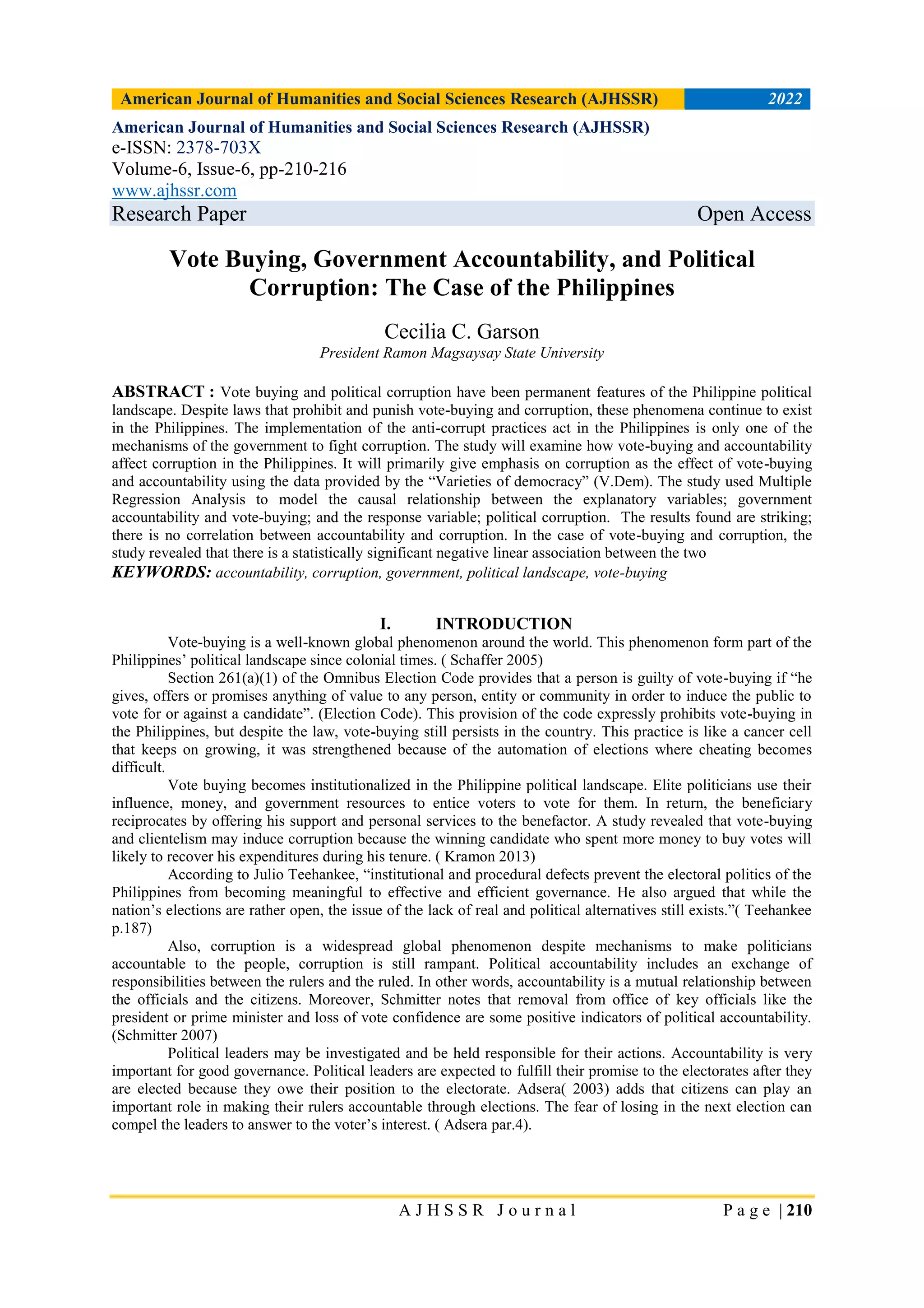 Political Corruption Issues In The Philippines