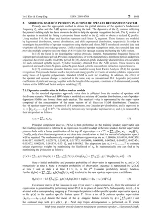 High level speaker specific features modeling in automatic speaker recognition system | PDF