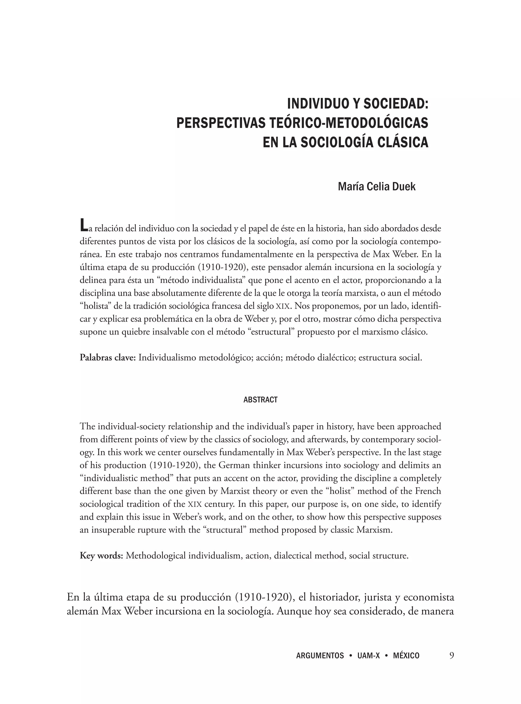 Individuo y Sociedad | PDF