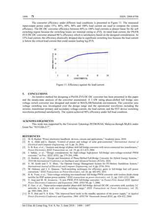 Phase-Shifted Full-Bridge Zero Voltage Switching DC-DC Converter Design with MATLAB/Simulink ...