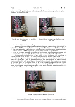 An Accurate Scheme for Distance Measurement using an Ordinary Webcam | PDF