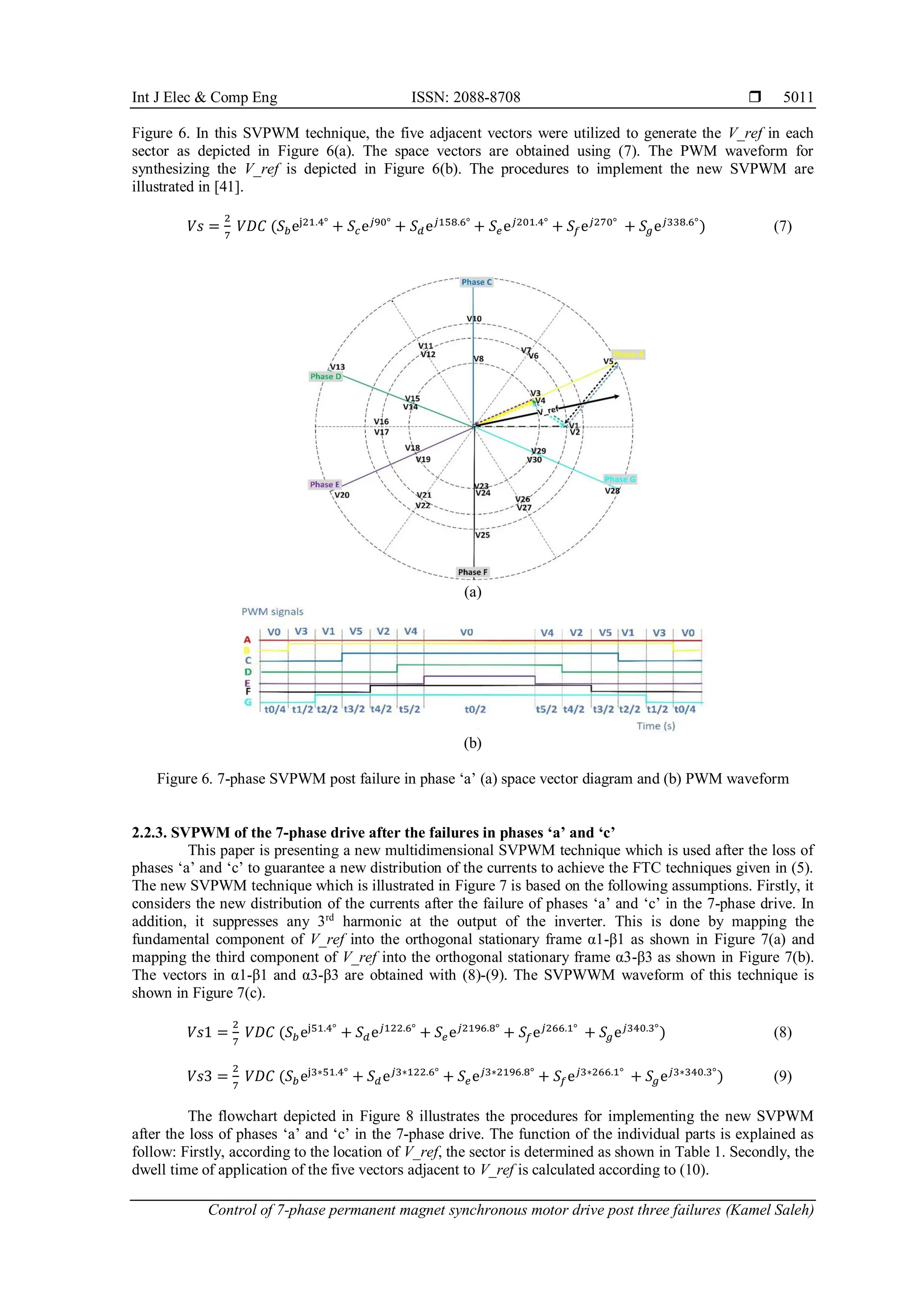Control of 7-phase permanent magnet synchronous motor drive post three failures | PDF