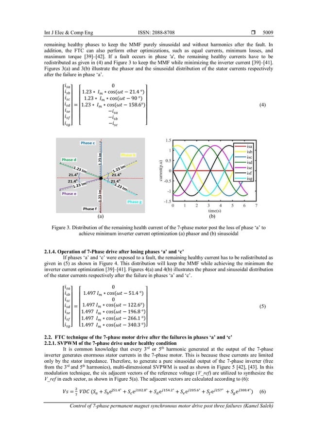 Control of 7-phase permanent magnet synchronous motor drive post three failures | PDF
