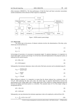 Control energy management system for photovoltaic with bidirectional converter using deep neural ...