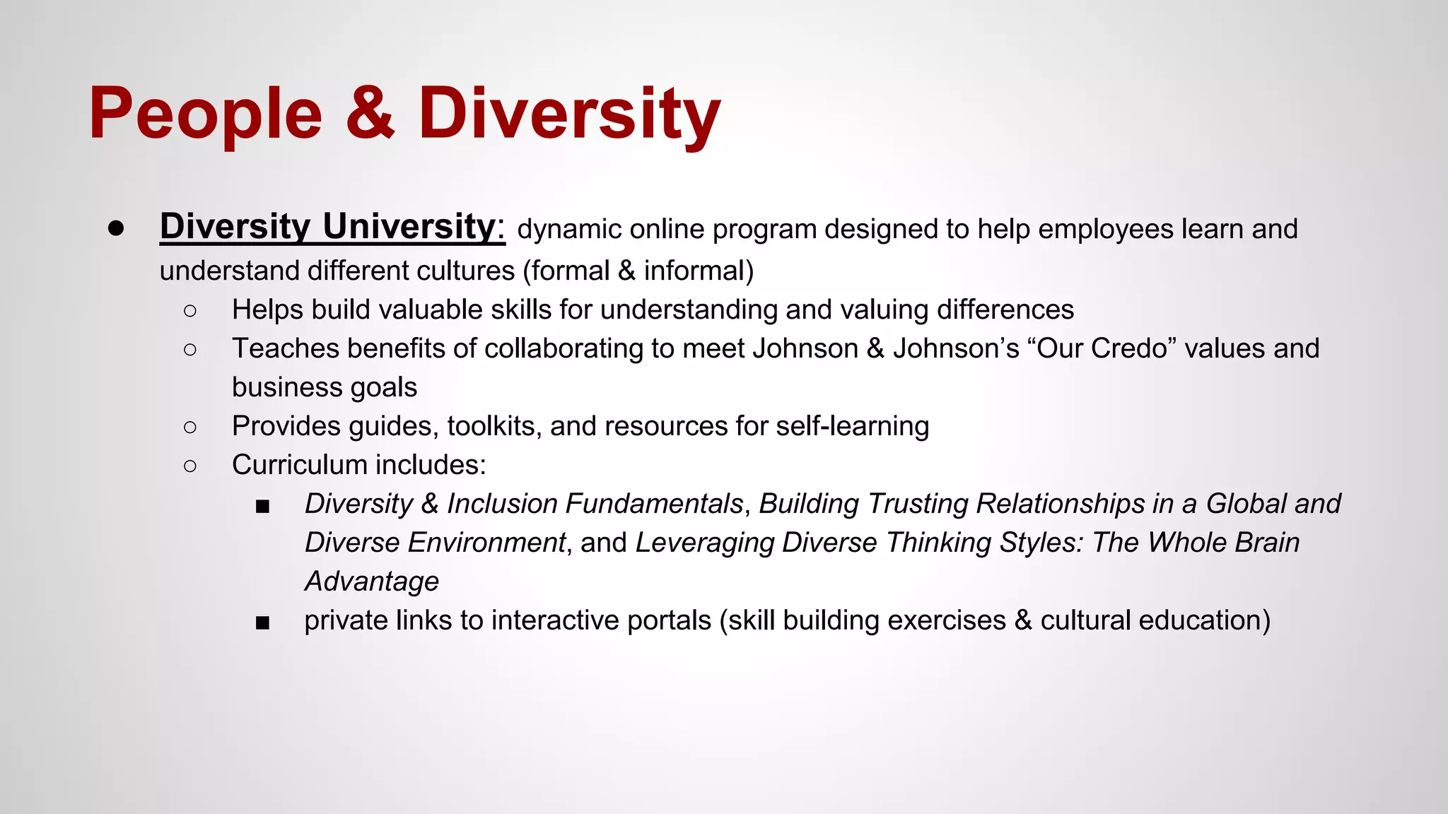 Johnson & Johnson Organizational Research Project | PPTX ...