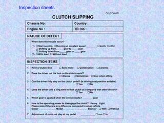 ADVANCED TECHNICIANS COURSE CLUTCH SYSTEM | PPT