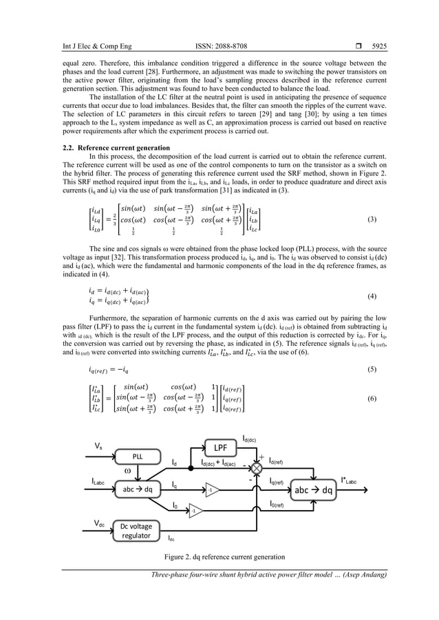 Three-phase four-wire shunt hybrid active power filter model with model predictive control in ...