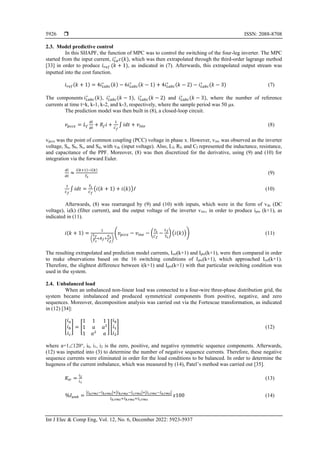 Three-phase four-wire shunt hybrid active power filter model with model predictive control in ...