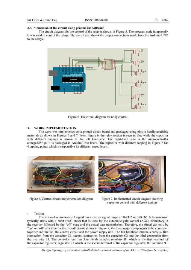 Design topology of a remote-controlled bi-directional rotation of an A ...