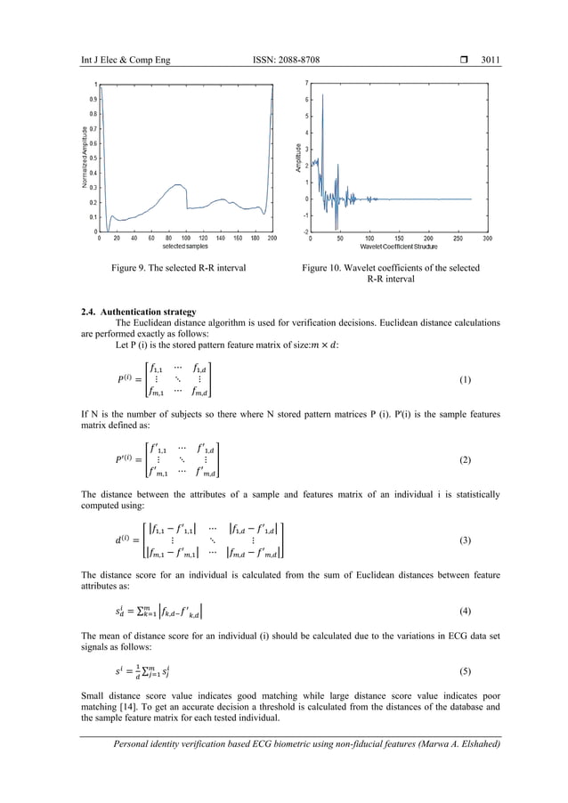 Personal Identity Verification Based Ecg Biometric Using Non Fiducial Features Pdf