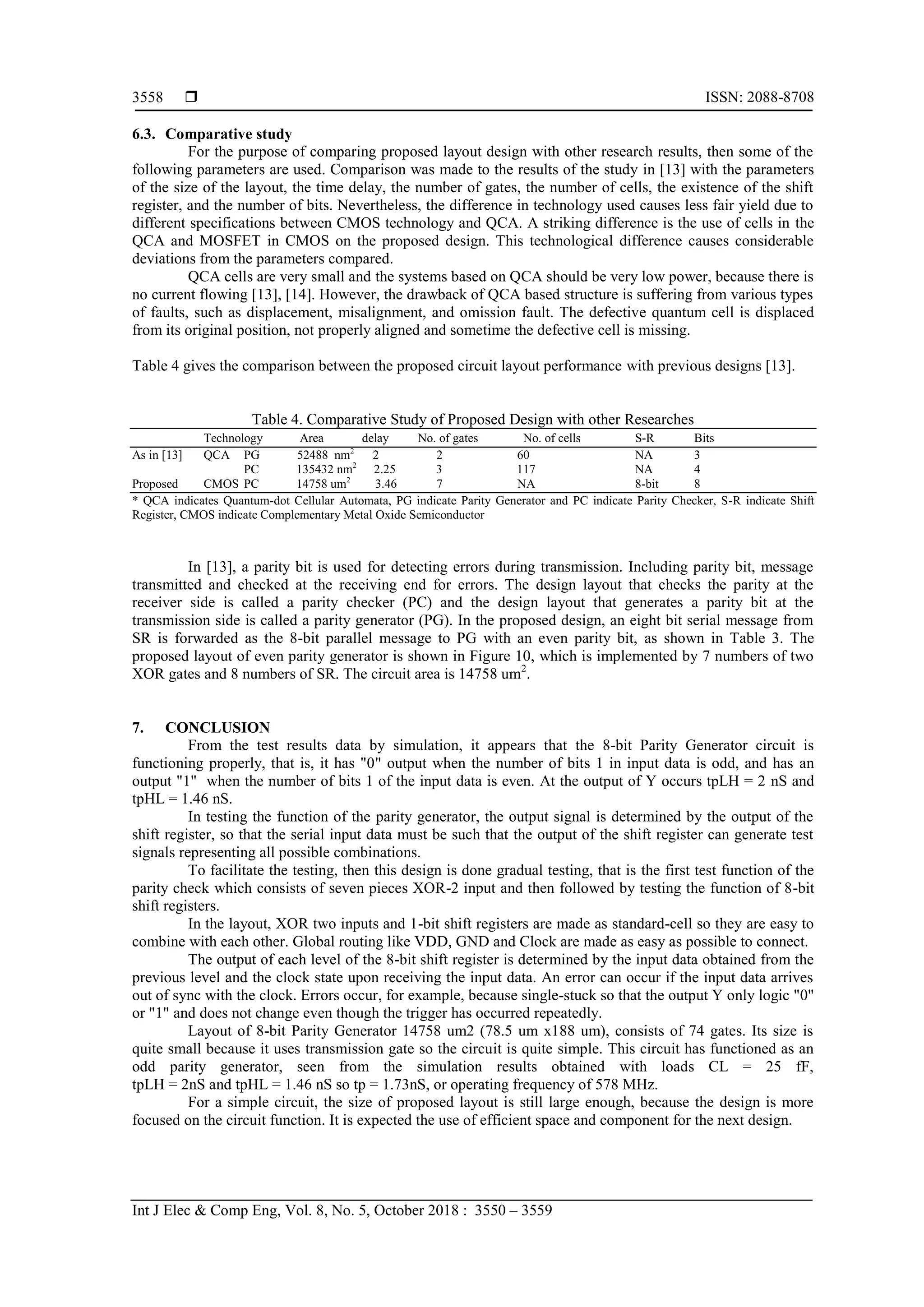 Design of Digital Parity Generator Layout using 0.7 micron Technology | PDF