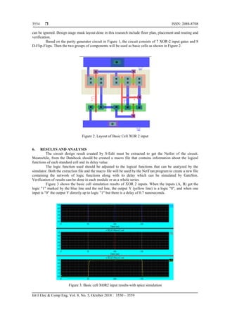 Design of Digital Parity Generator Layout using 0.7 micron Technology | PDF