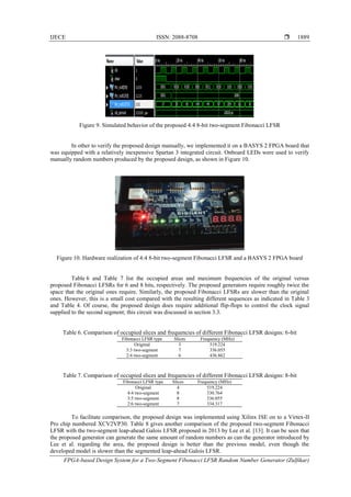 FPGA-based Design System for a Two-Segment Fibonacci LFSR Random Number Generator | PDF