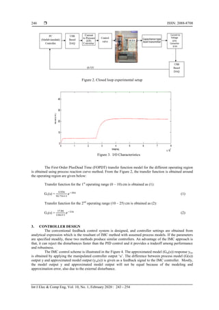 Internal model controller based PID with fractional filter design for a nonlinear process | PDF