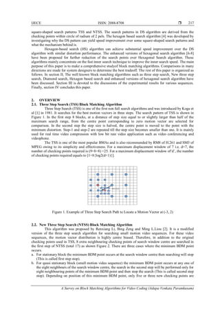 A Survey on Block Matching Algorithms for Video Coding | PDF