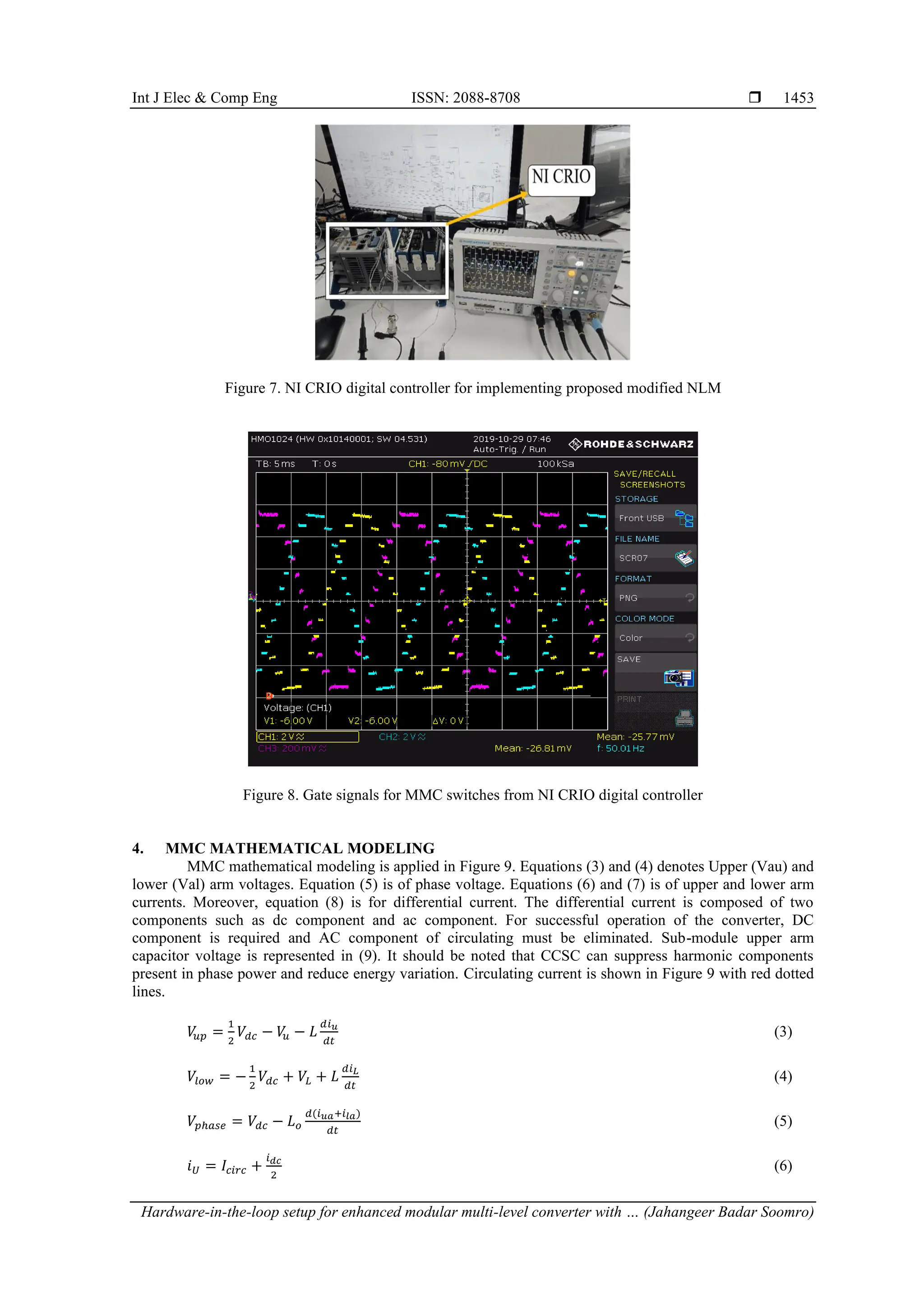 Hardware-in-the-loop setup for enhanced modular multi-level converter with reduced circulating ...