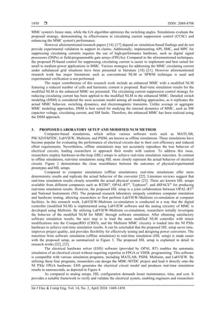 Hardware-in-the-loop setup for enhanced modular multi-level converter ...