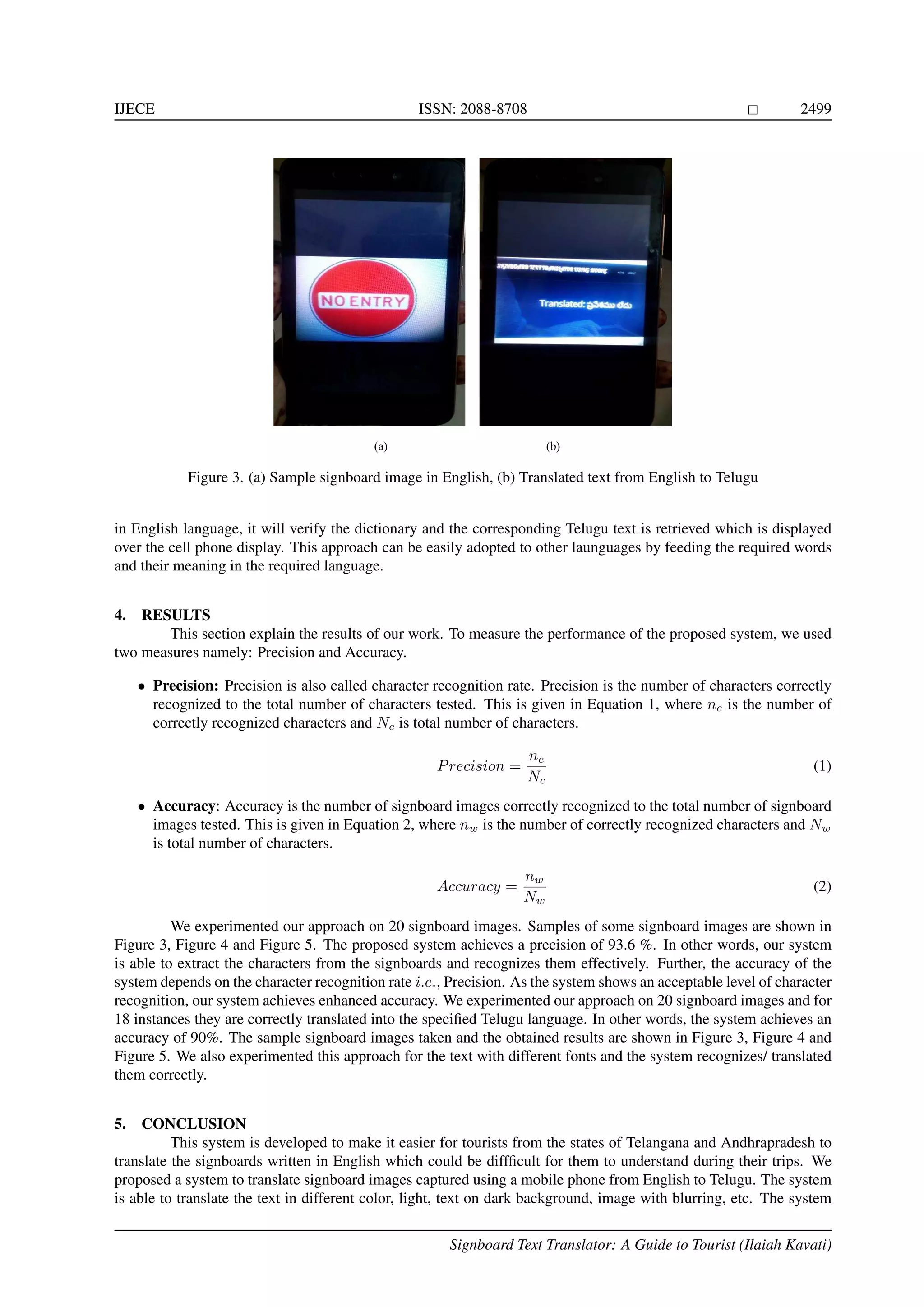Signboard Text Translator: A Guide to Tourist | PDF