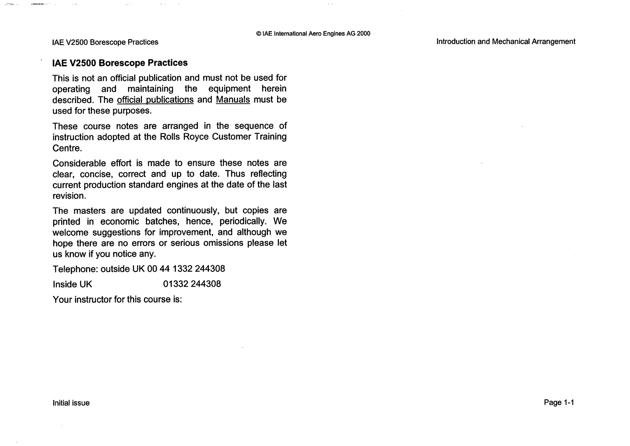 V2500 bsi issue 01 | PDF