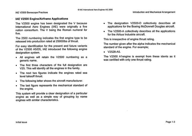 V2500 bsi issue 01 | PDF | Aviation Industry | Industries