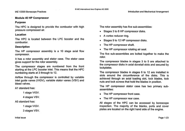 V2500 bsi issue 01 | PDF | Aviation Industry | Industries