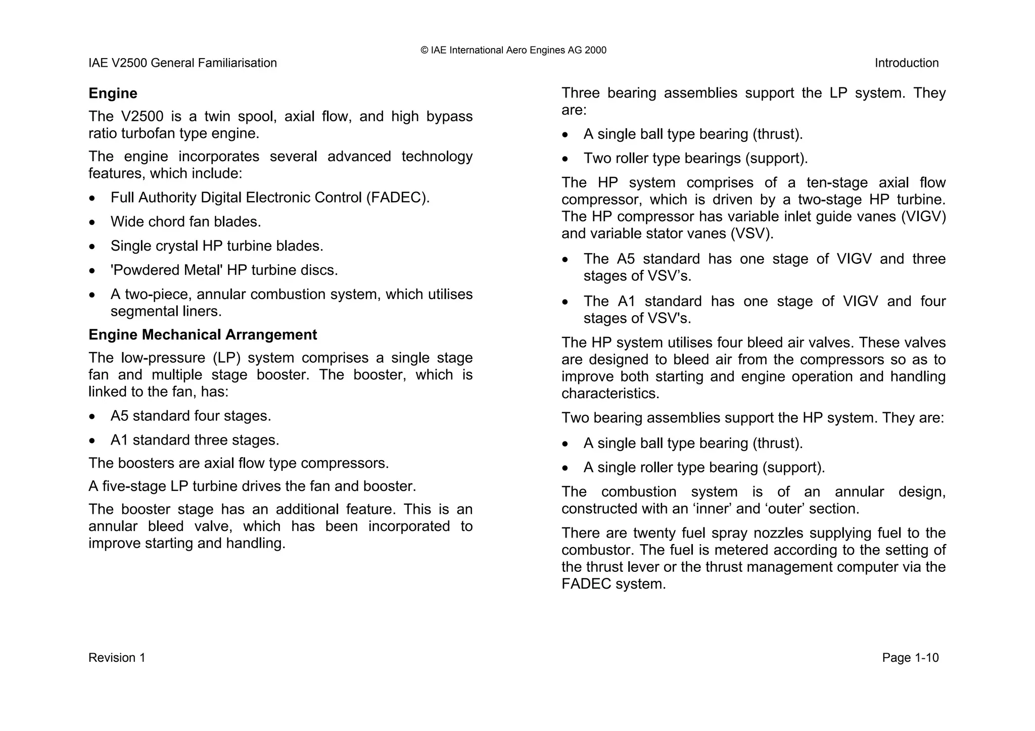 V2500 gf issue 01 | PDF | Aviation Industry | Industries