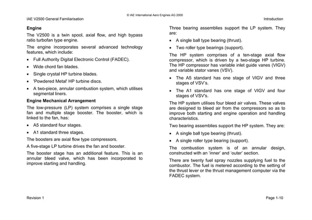 V2500 gf issue 01 | PDF | Aviation Industry | Industries