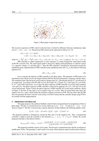 A Novel Nonlinear Control of Boost Converter using CCM Phase Plane | PDF