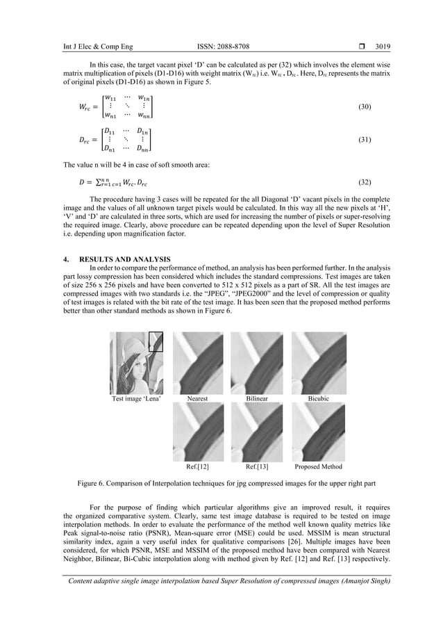 Content Adaptive Single Image Interpolation Based Super Resolution Of Compressed Images Pdf